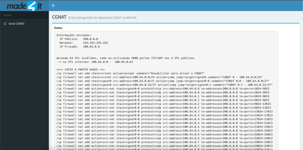 Cómo configurar CGNAT - Made4It
