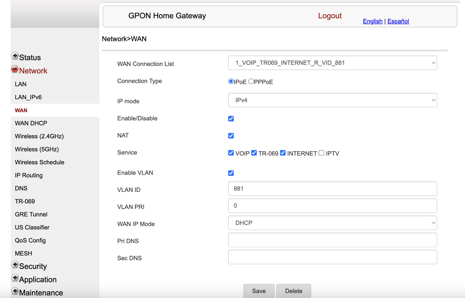Reconfiguring ONU/ONT NOKIA G-1425-GA after reset: auto-configuration using DHCP Option 43 for ...